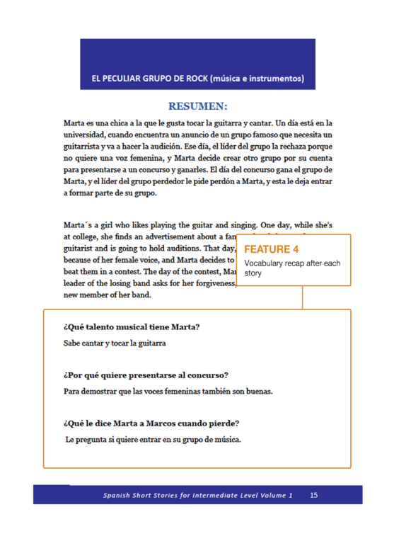 Spanish Stories for Intermediate Level Vol 1-3 Bundle - My Daily ...