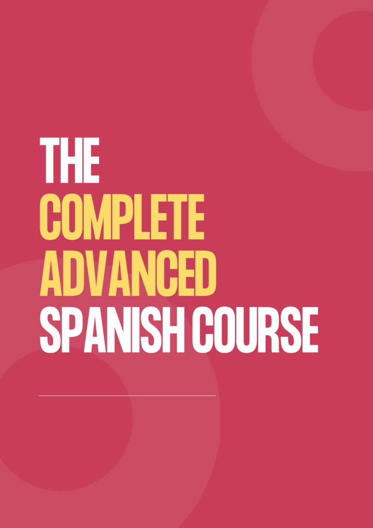 Advanced Level - My Daily Spanish - Courses